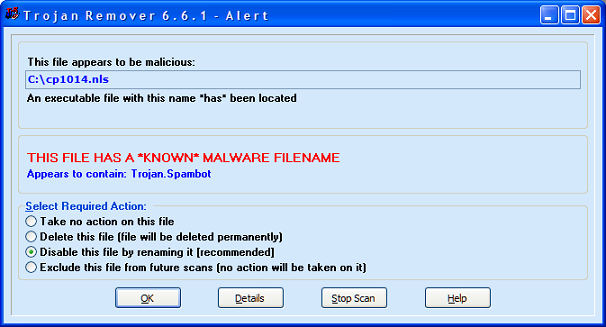 File Alert Options File Alert Options